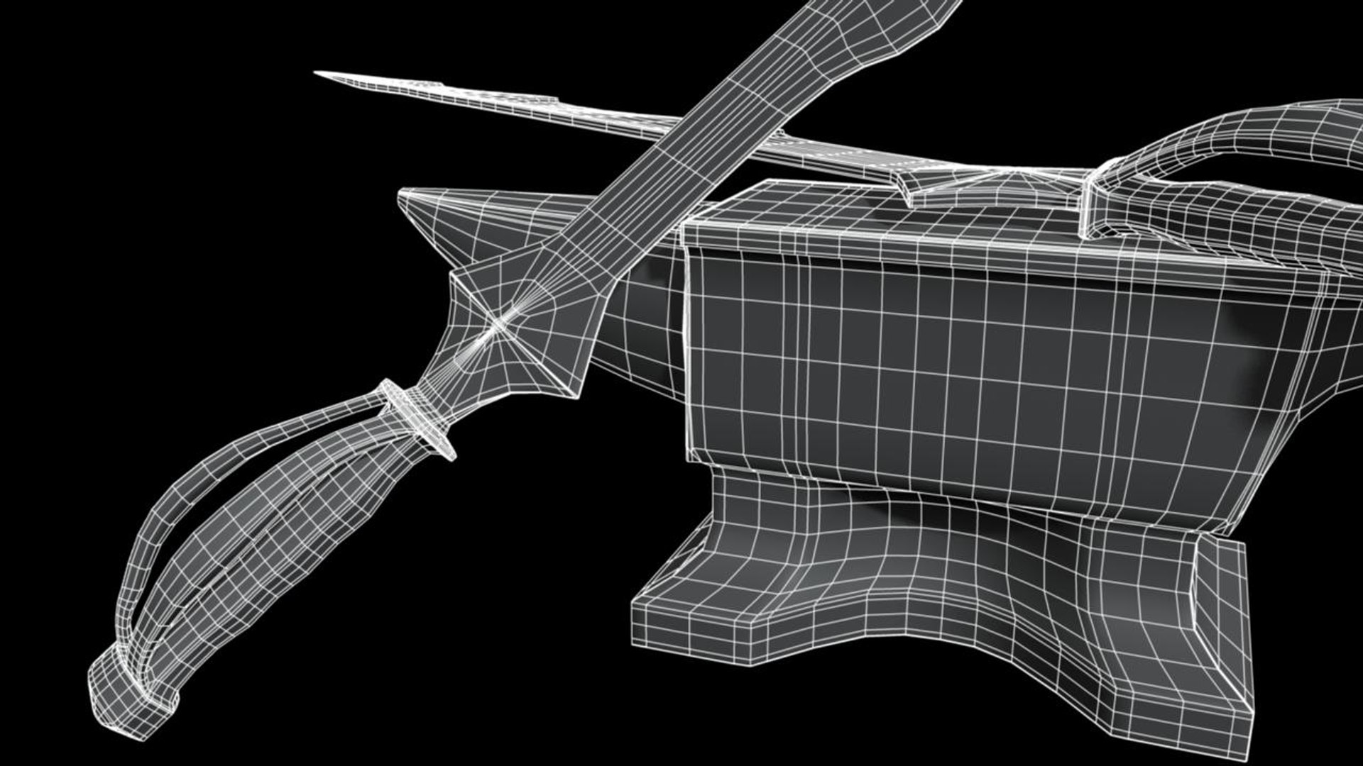 3d Sword Anvil Model