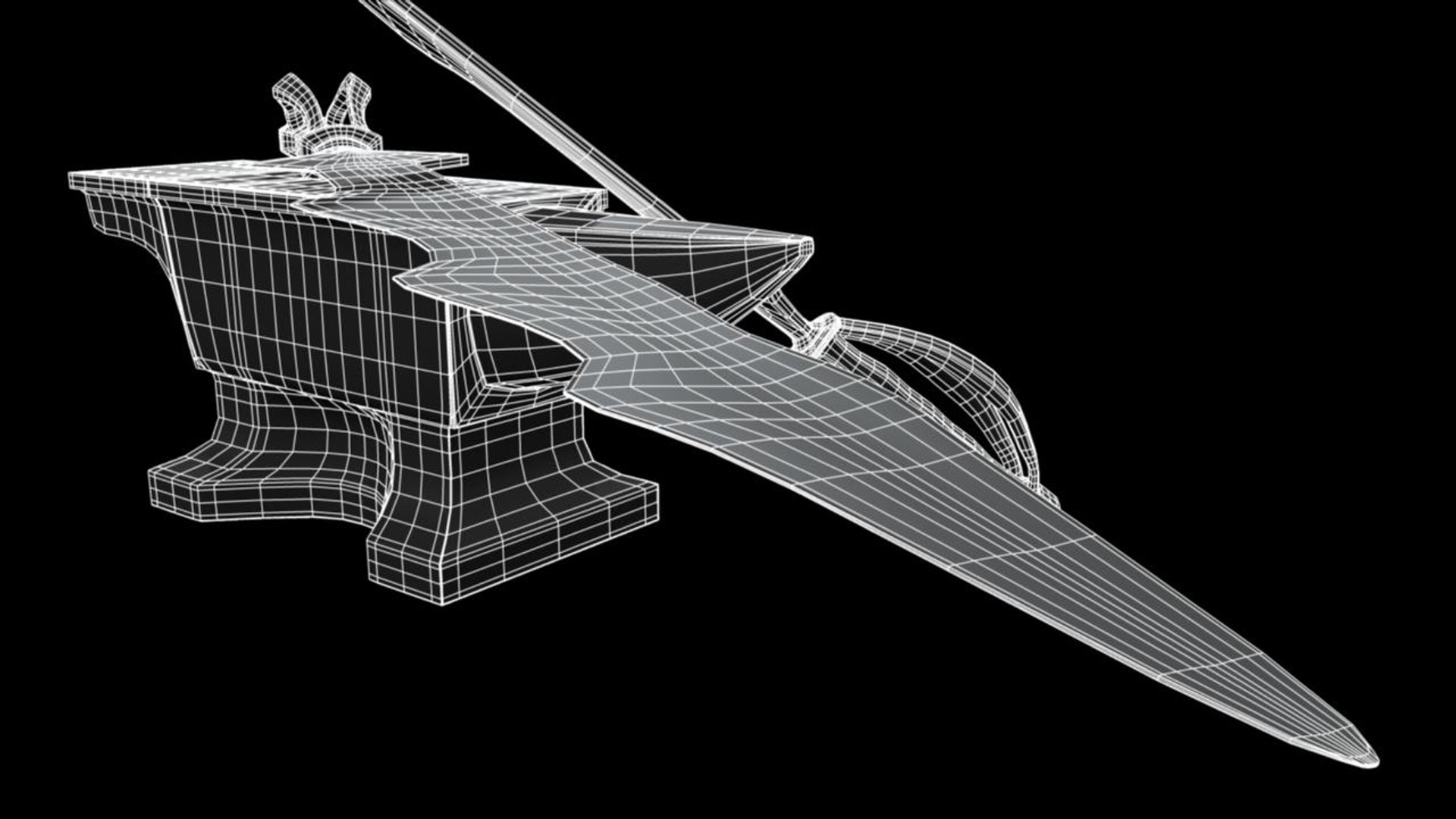 3d Sword Anvil Model