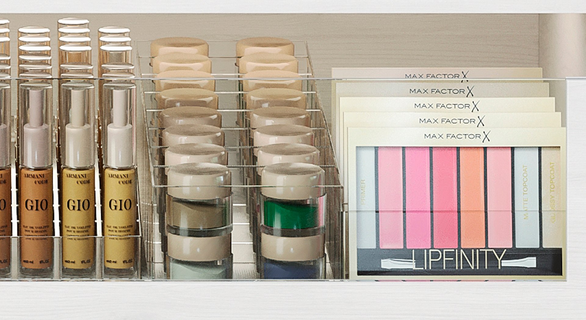 3D Set Of Cosmetics For Make-up In A Beauty Salon Model - TurboSquid ...