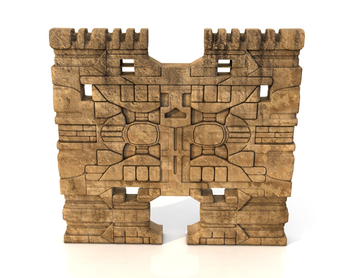 3D temple aztec - TurboSquid 1575110