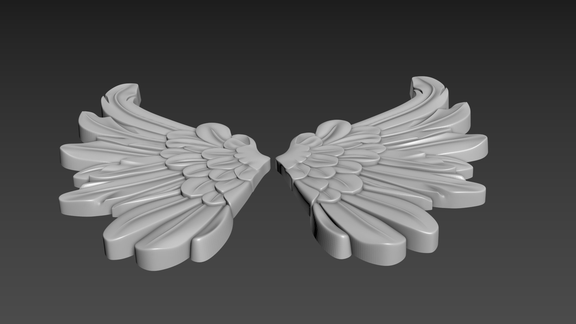 Wings Relief 3D Model - TurboSquid 2237605