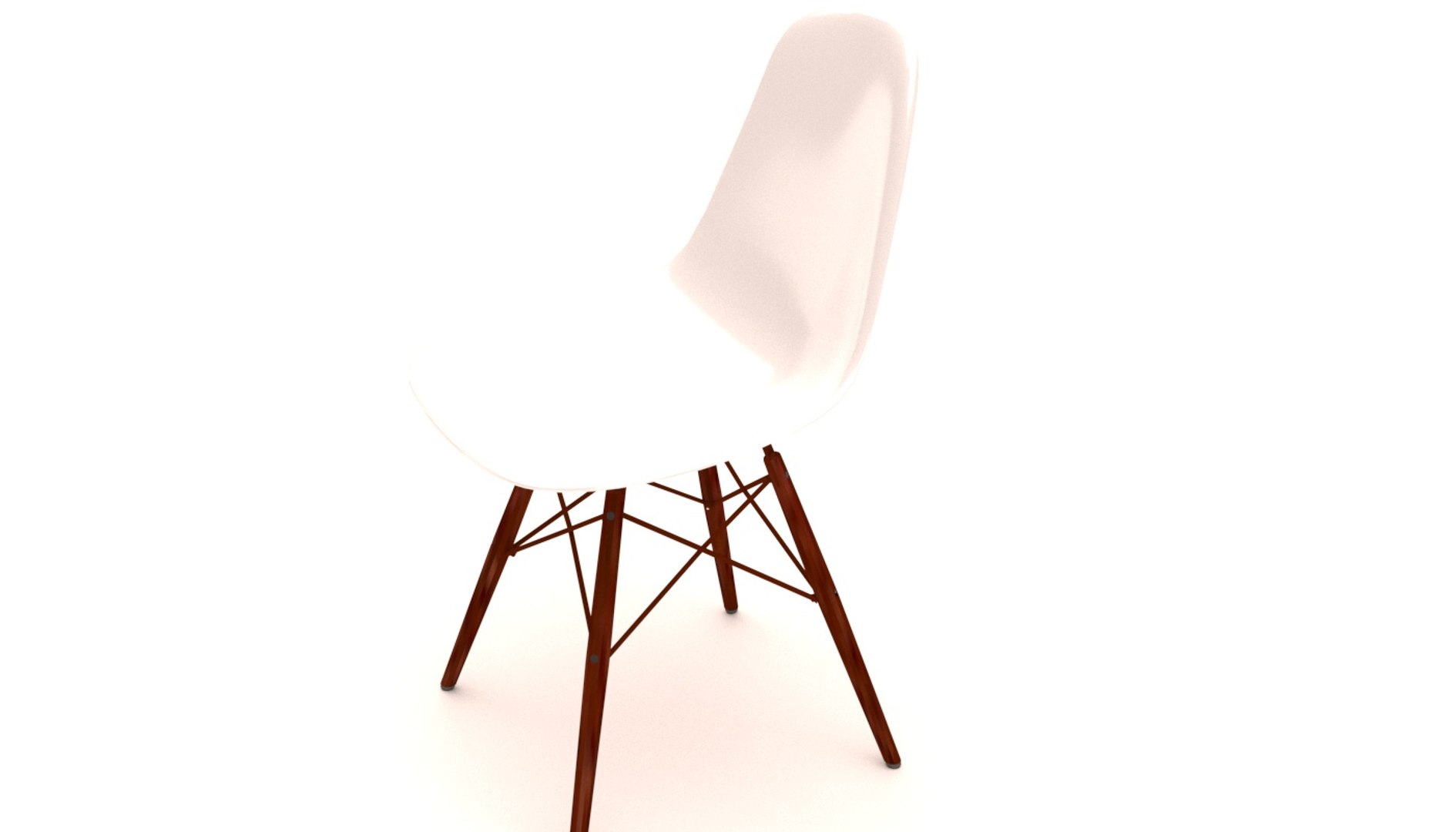 Modern white chair 3D model - TurboSquid 1489894