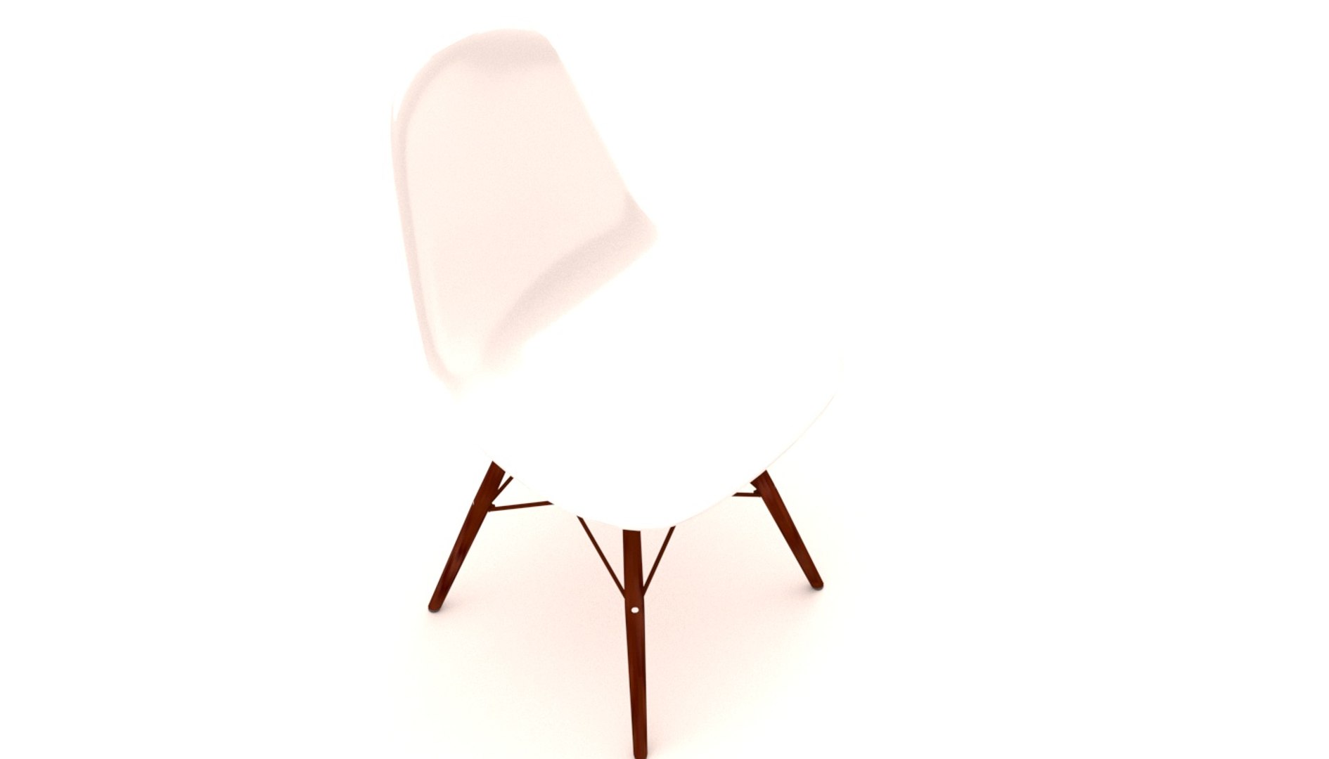 Modern white chair 3D model - TurboSquid 1489894