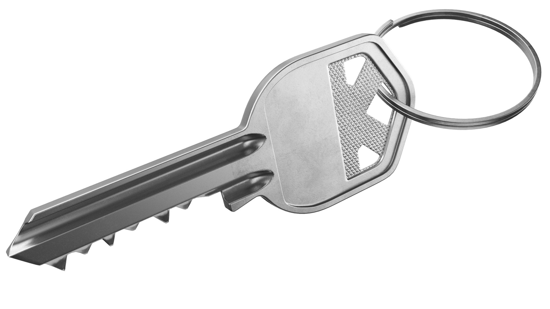 3D Silver Key - TurboSquid 1868503