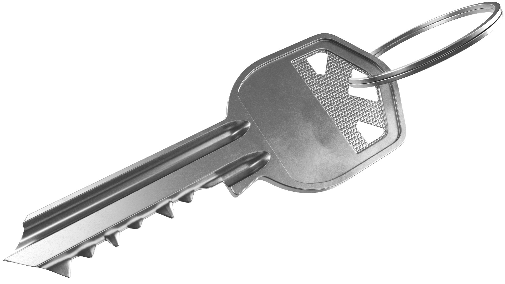 3D Silver Key - TurboSquid 1868503