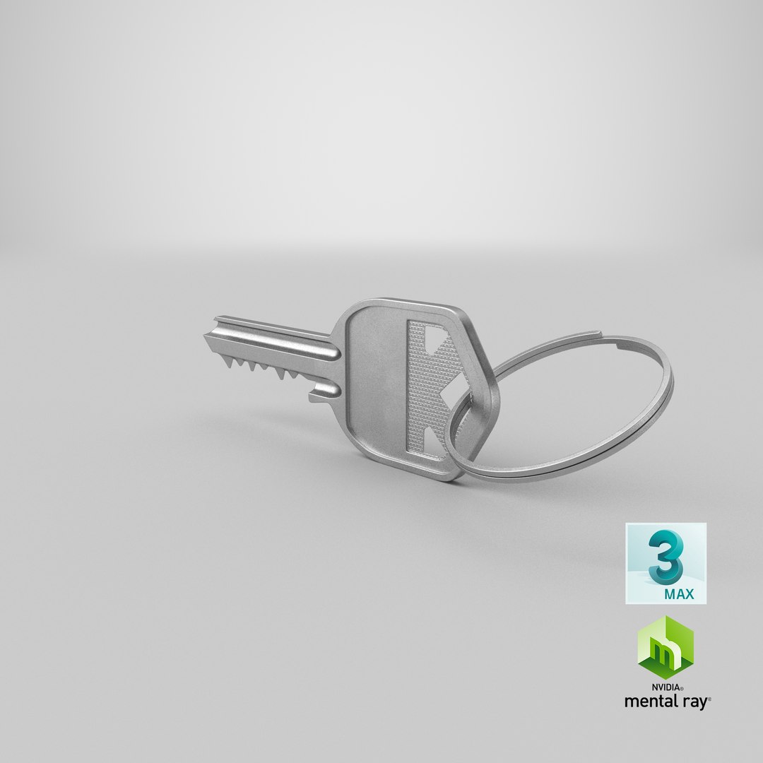 3D Silver Key - TurboSquid 1868503