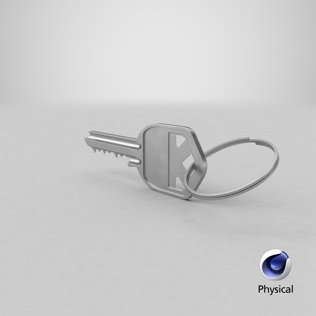 3D Silver Key - TurboSquid 1868503