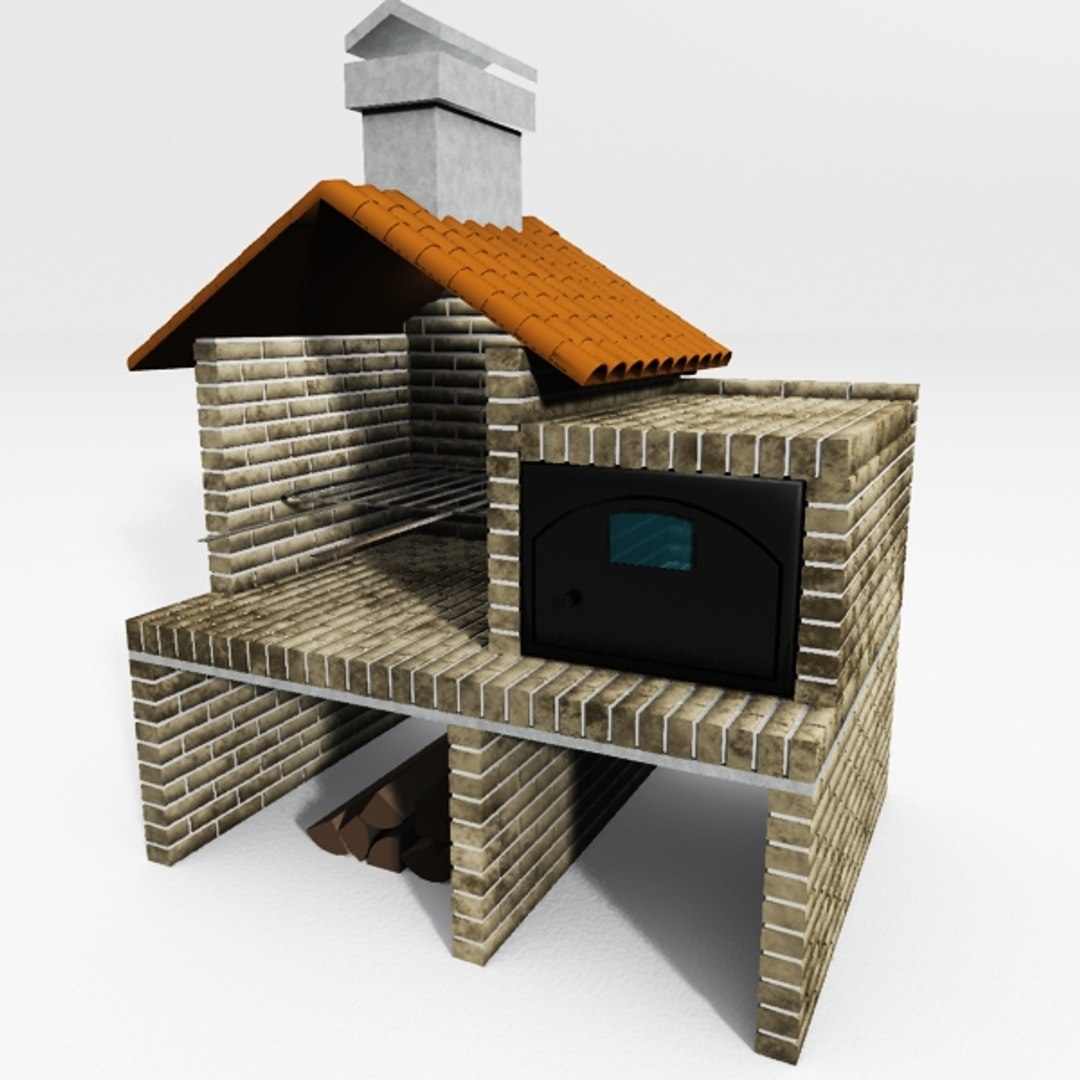 Brick Barbecue 3d 3ds