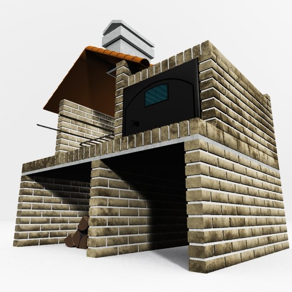 brick barbecue 3d 3ds