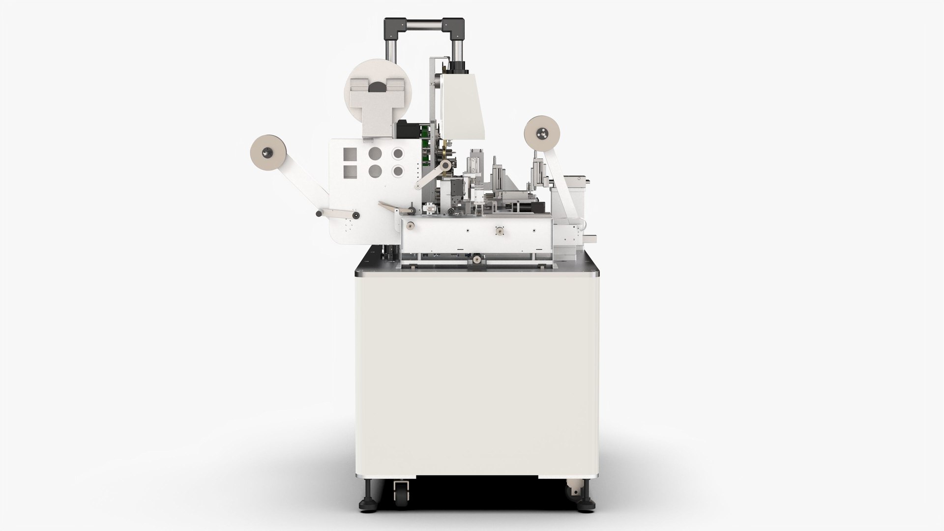 Automatic Connector Indexing Disc Adhesive Paper Packaging Machine 3D ...