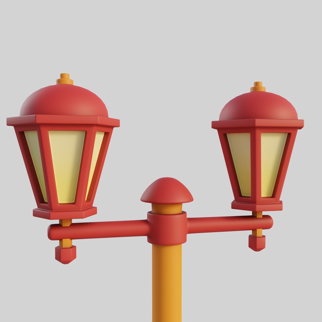 3D Model Cartoon Street Light 8 - TurboSquid 2054790