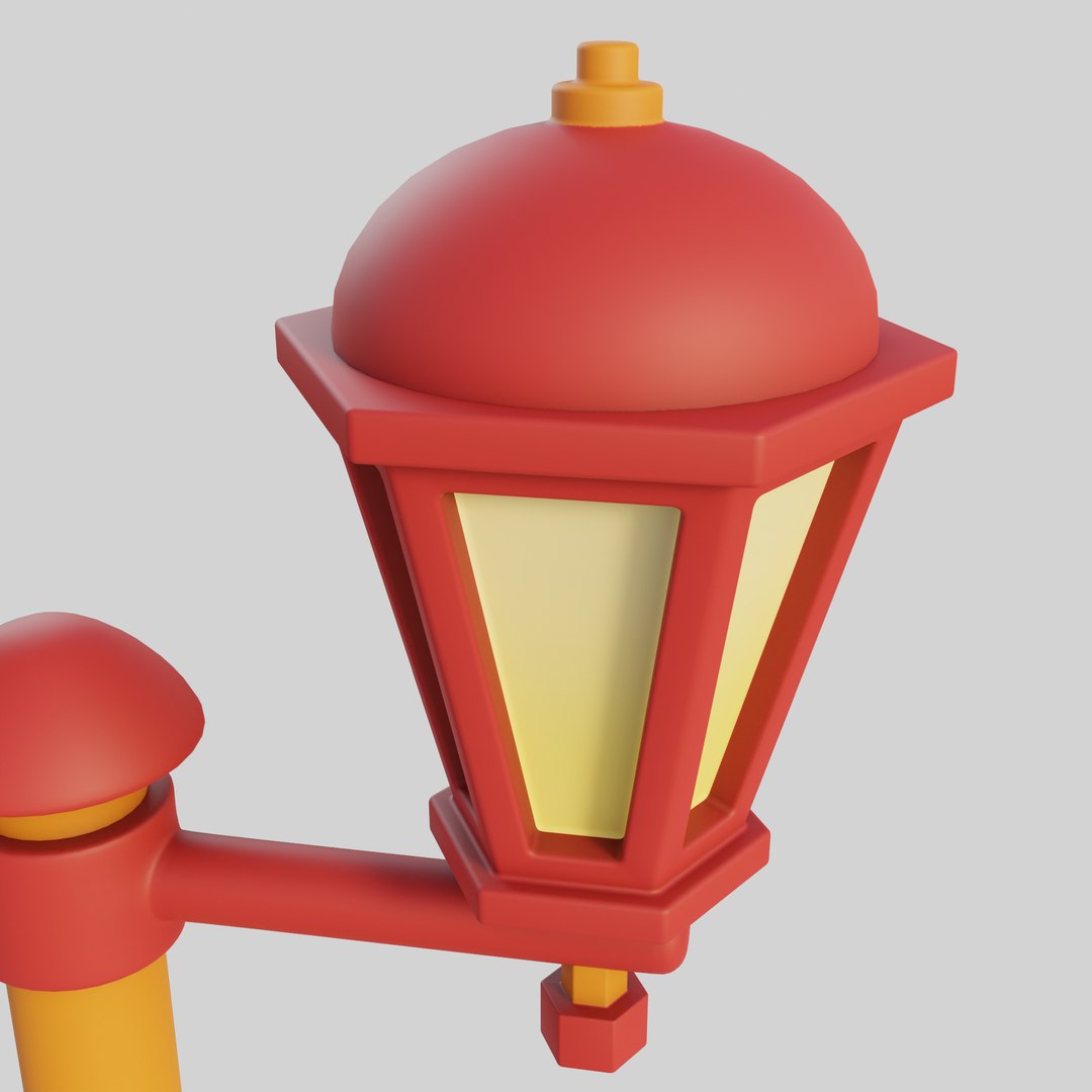 3D Model Cartoon Street Light 8 - TurboSquid 2054790