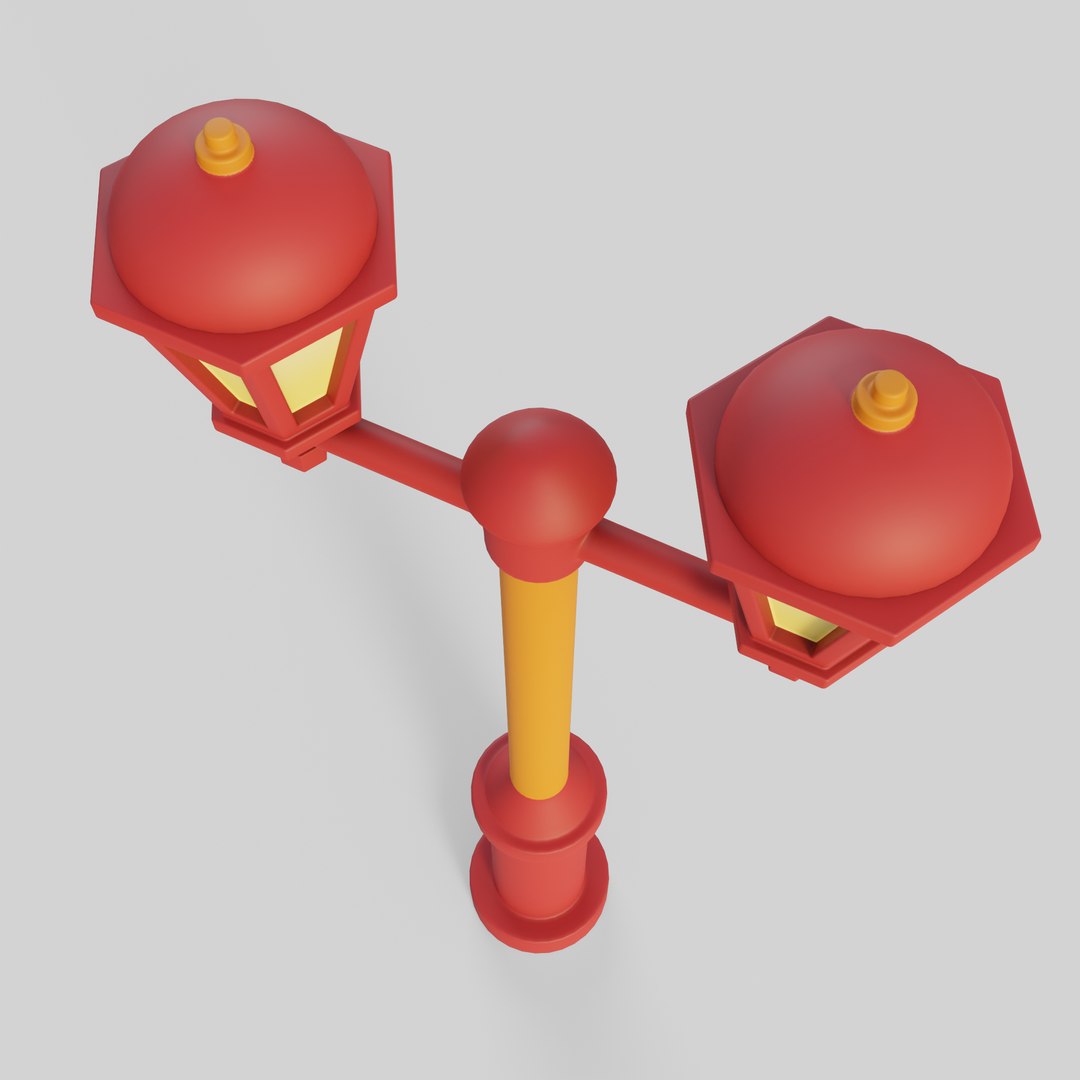 3D Model Cartoon Street Light 8 - TurboSquid 2054790