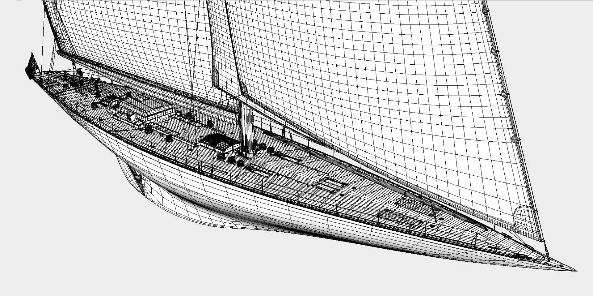 Endeavour J-class Yacht 3D - TurboSquid 1560500