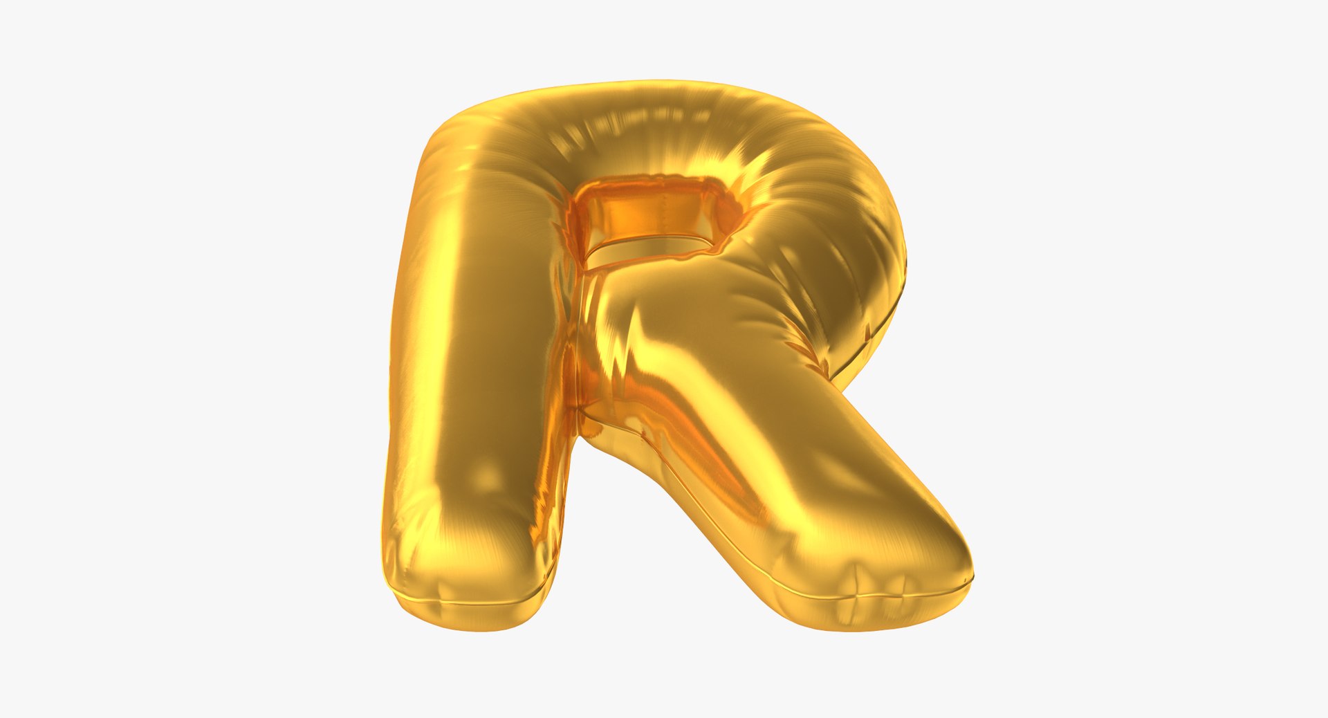 3D Foil Balloon Letter R - TurboSquid 1214981