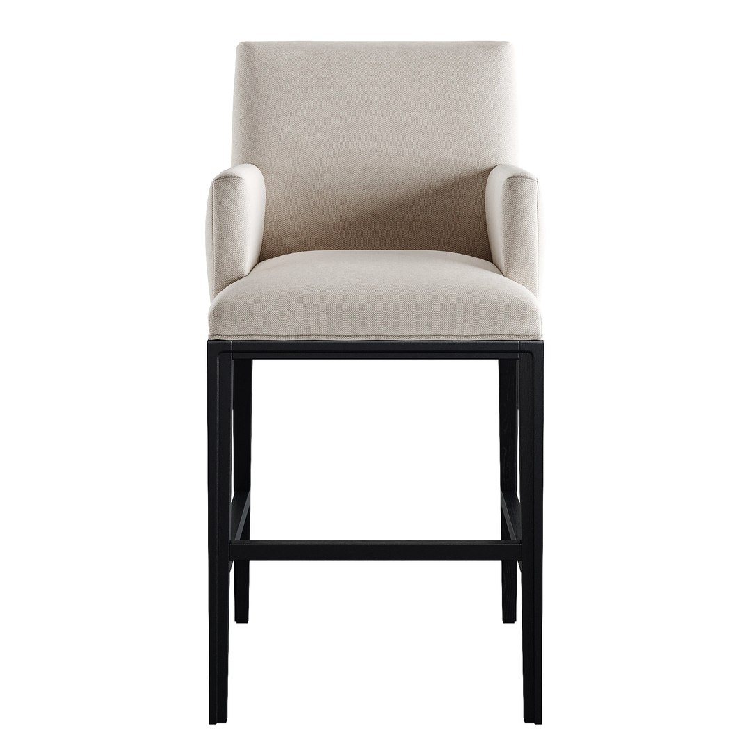 3D Lass Bar Stool With Armrests - TurboSquid 2293033