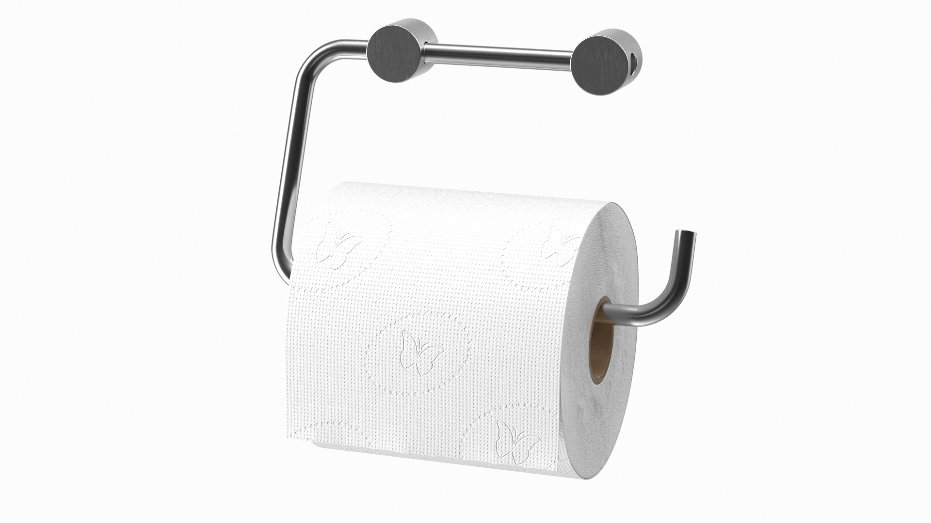 Toilet Roll Holder With Paper 3D Model - TurboSquid 1923619