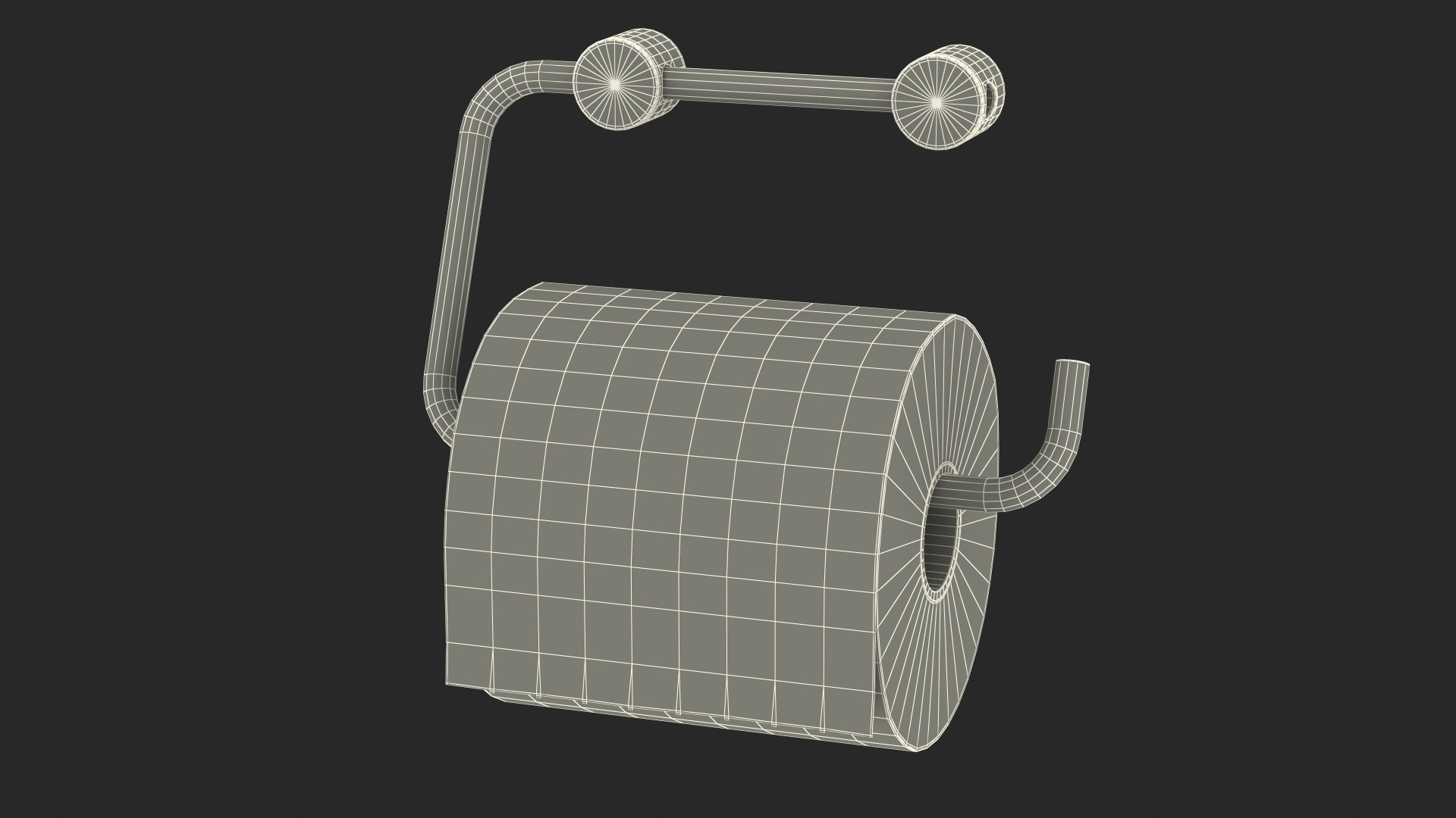 Toilet Roll Holder With Paper 3D Model - TurboSquid 1923619