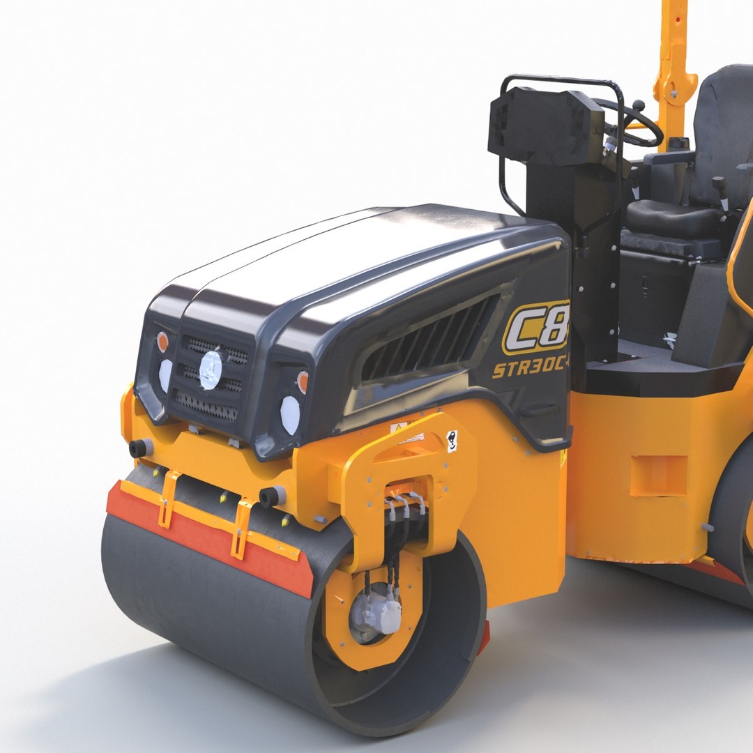 3D Road Roller 4 - TurboSquid 2004352