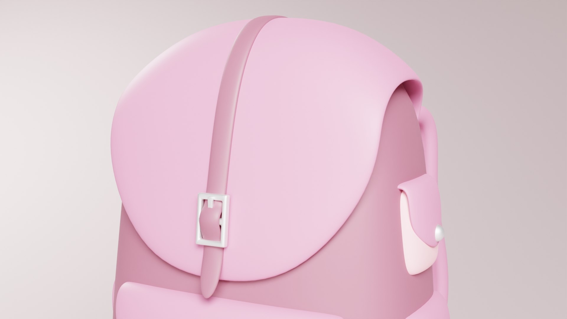 Cartoon Backpack Pink 3D Model - TurboSquid 2298234