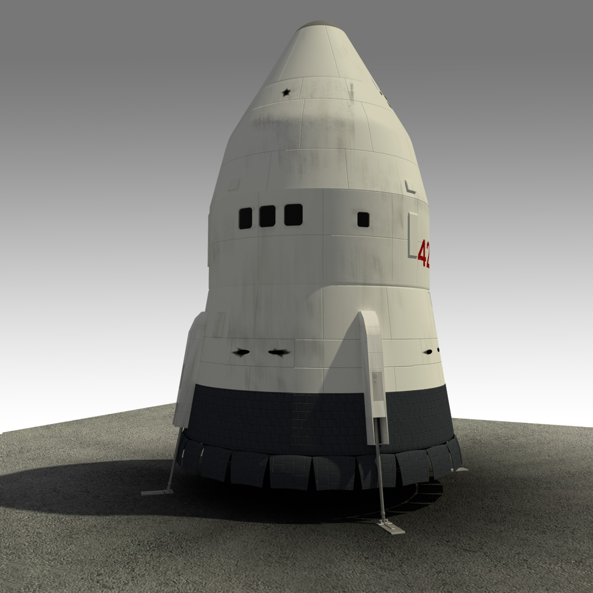 phoenix space orbit spacecraft 3d model