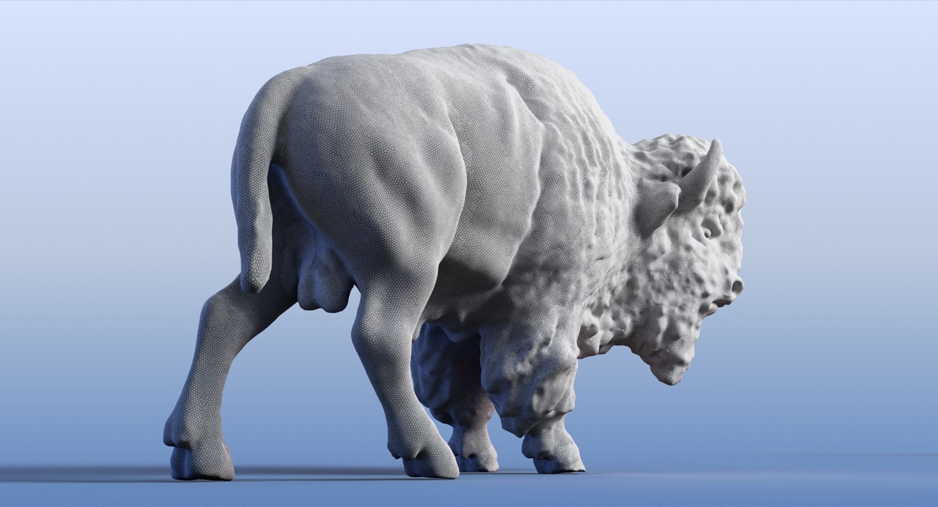 3d Scan Bison Model