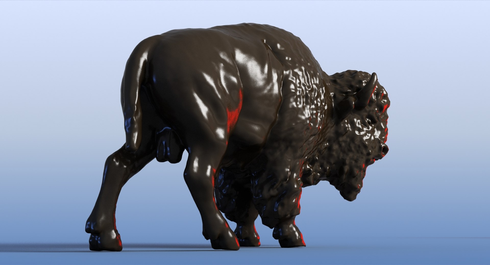 3d Scan Bison Model