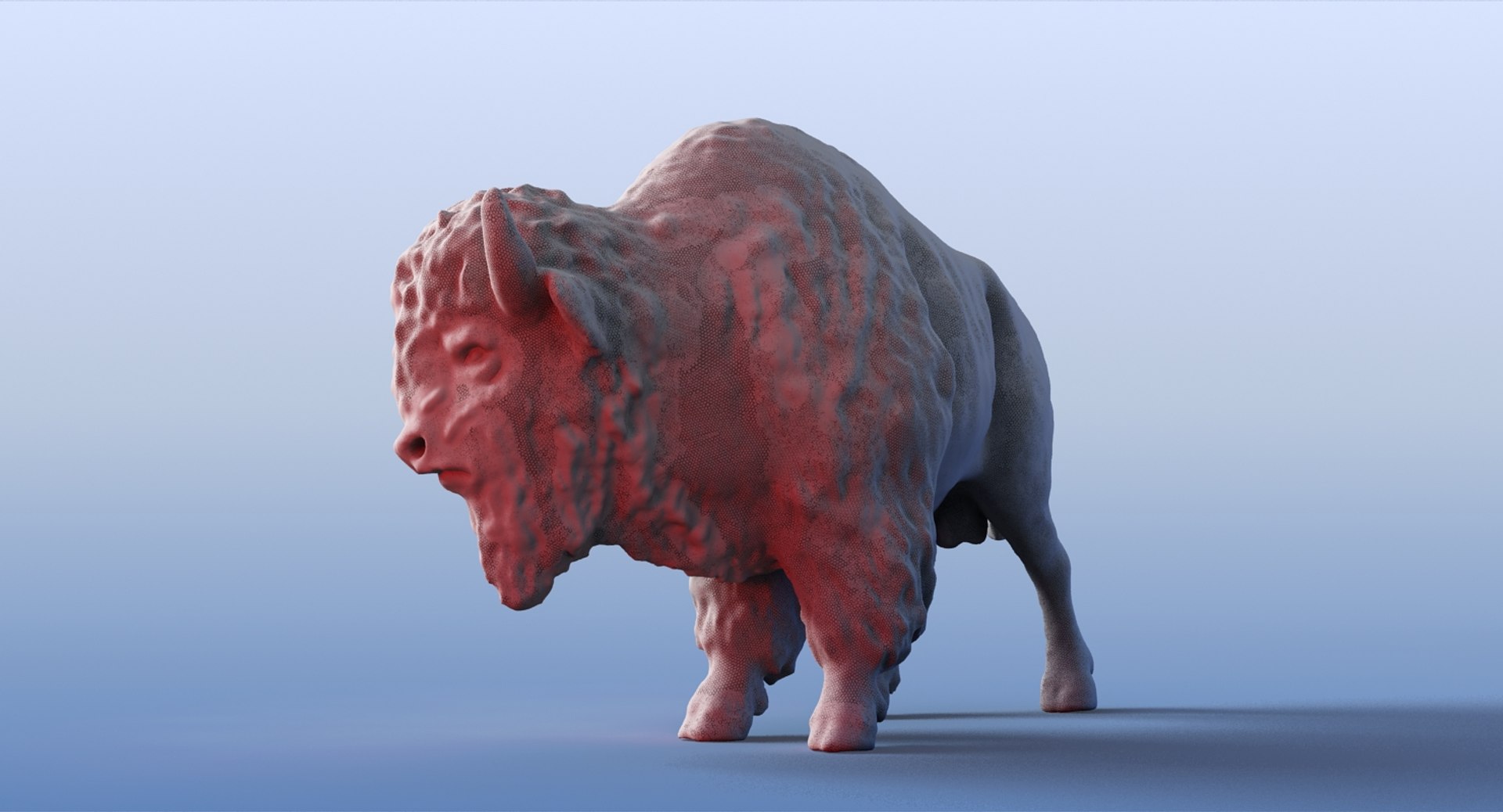 3d Scan Bison Model