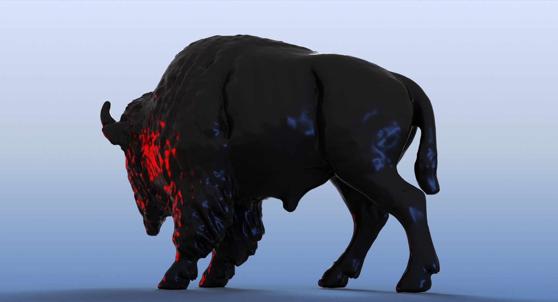 3d Scan Bison Model