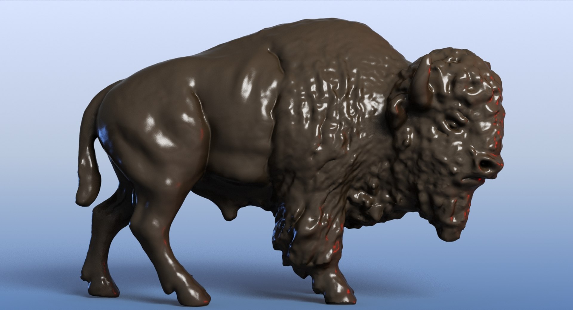 3d Scan Bison Model