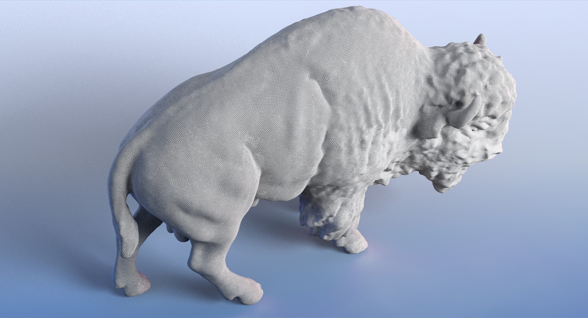 3d Scan Bison Model