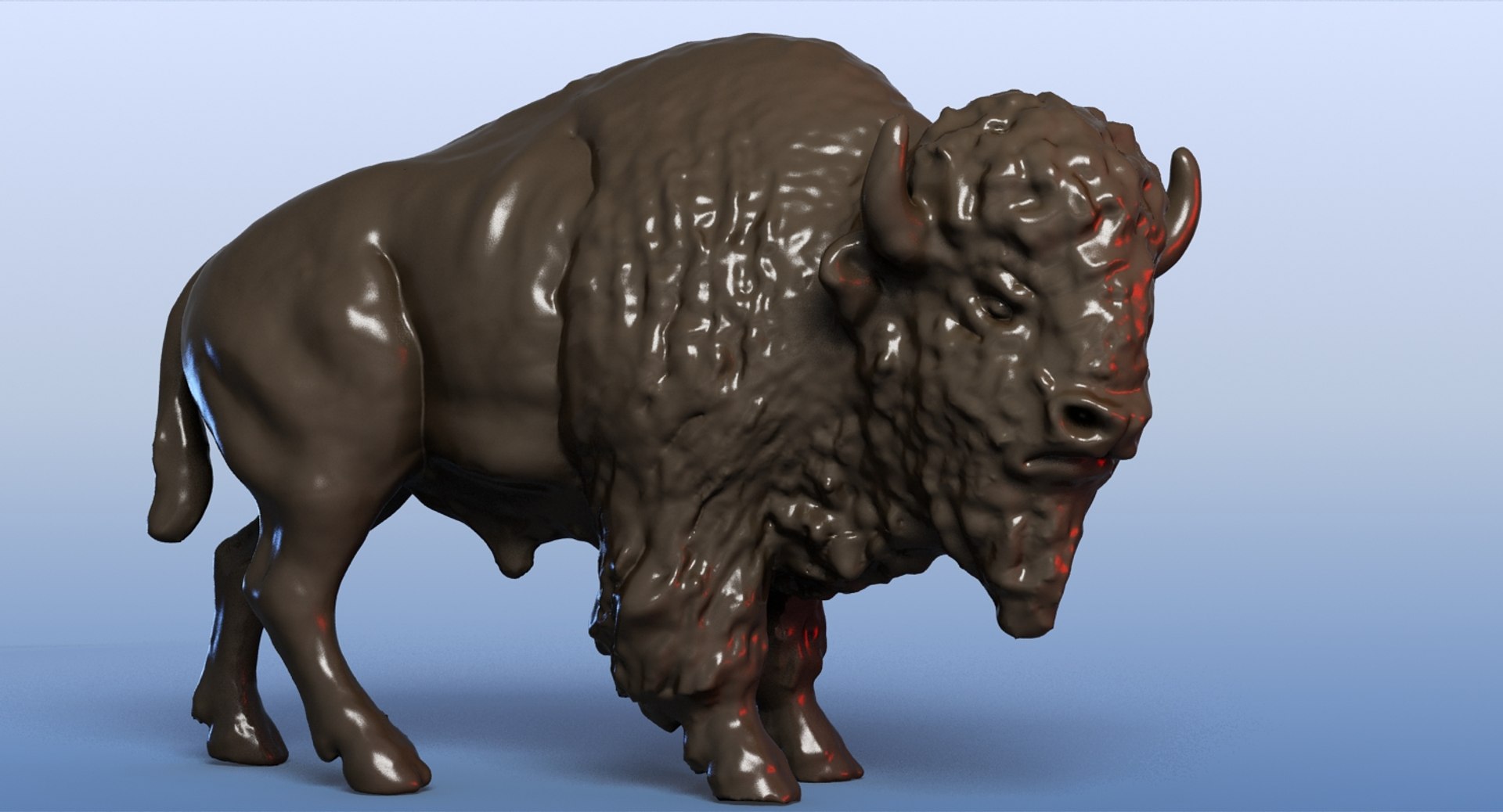 3d Scan Bison Model