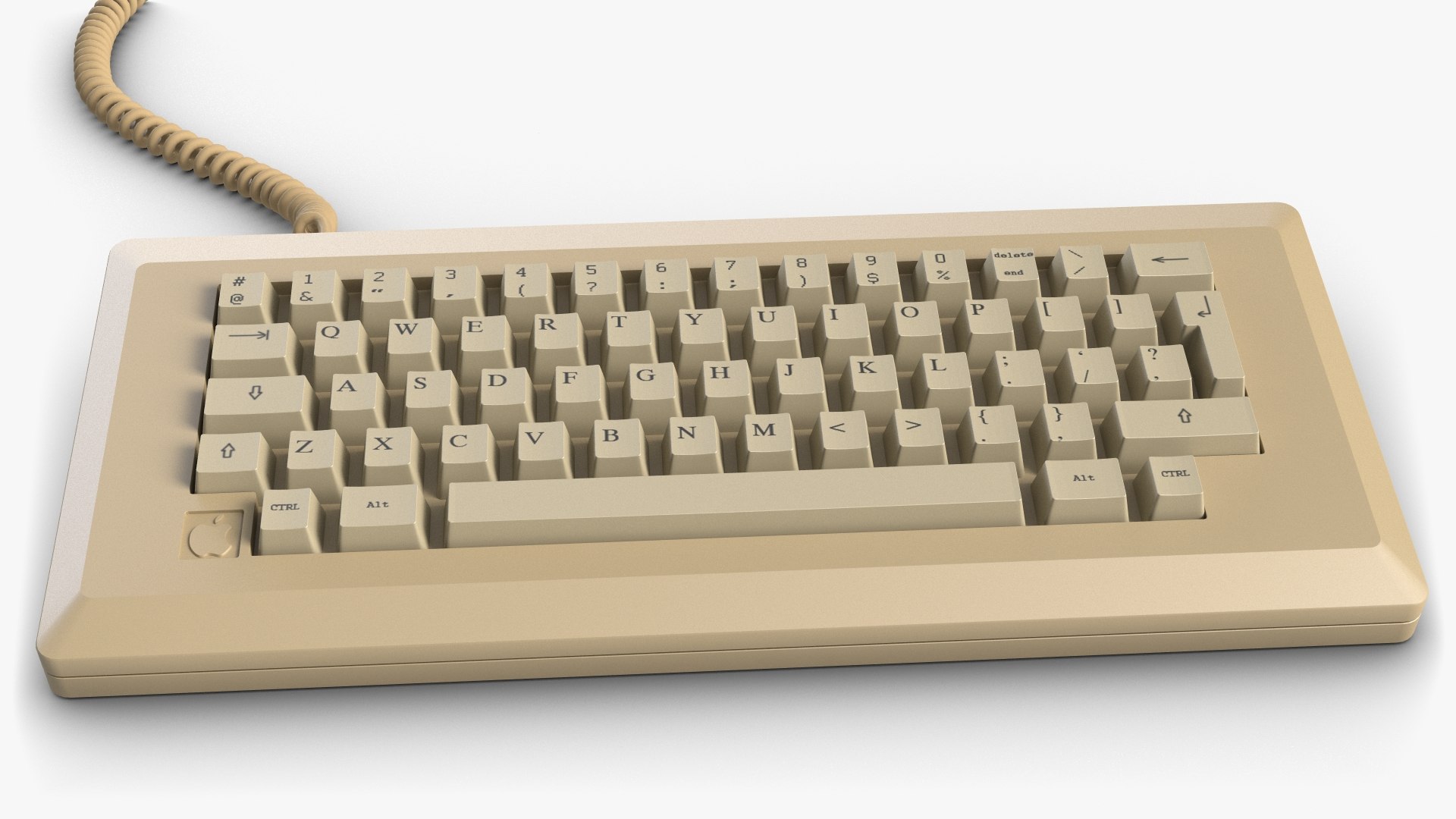 3D Retro Keyboard - TurboSquid 1605180