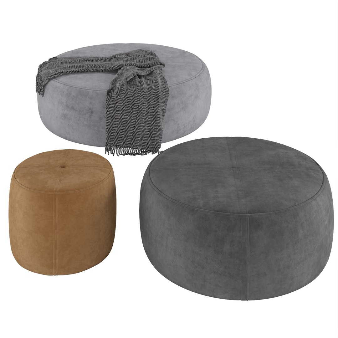 Pouf Stone 3D Model - TurboSquid 1871164