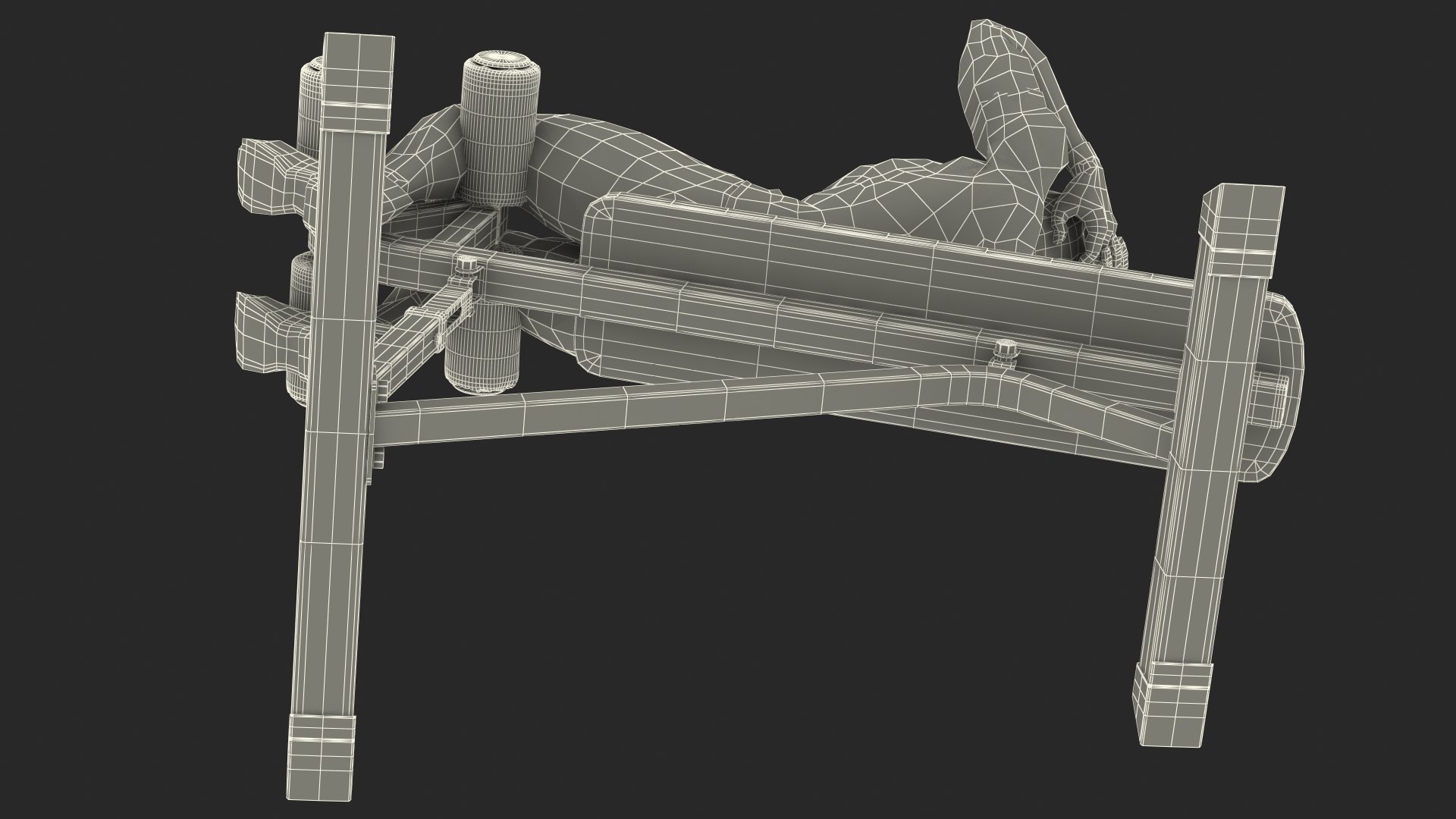 Fitness Trainer Crunch Bench 3D Model - TurboSquid 1859297