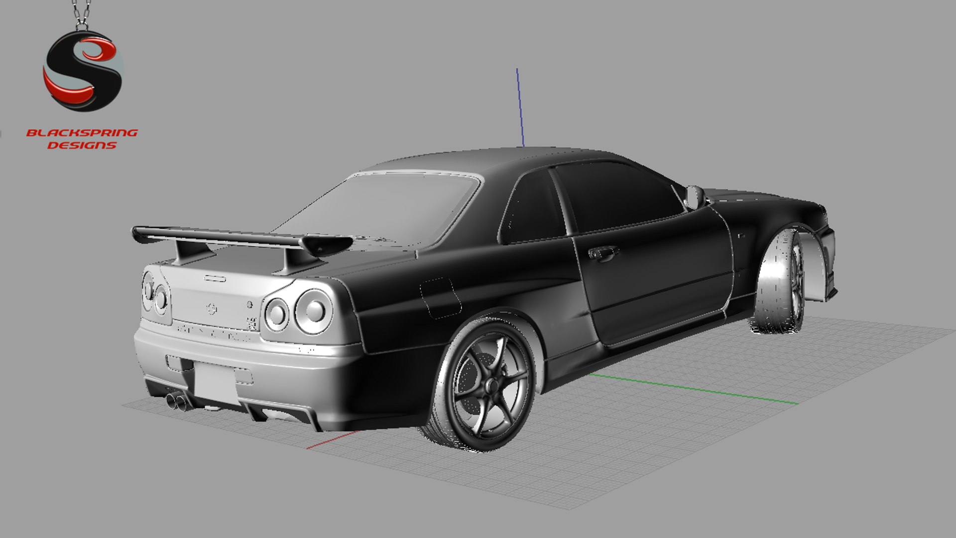3d Nissan Skyline Gt-r V Model
