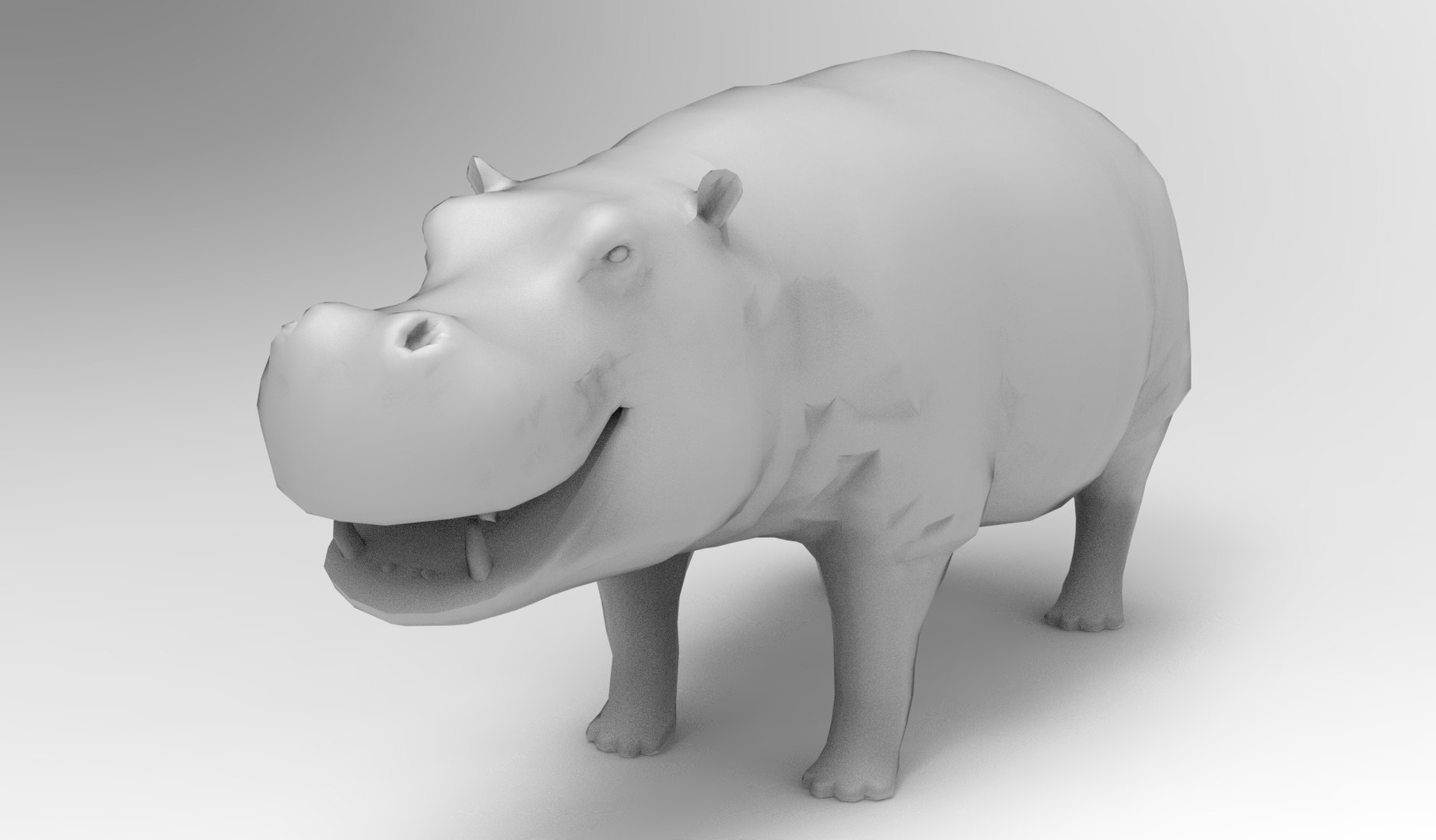 3D Hippopotamus - Animated - TurboSquid 2110179