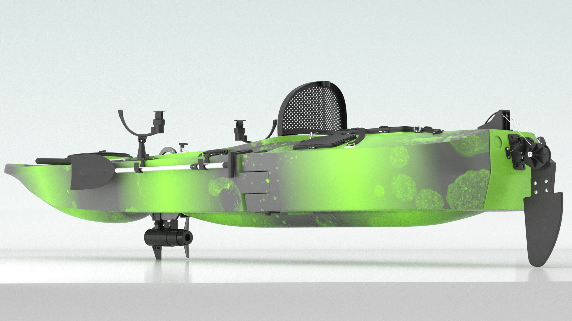 Kayak For Fishing With An Electric Motor Haswing Winix HB-54601 Sonar ...