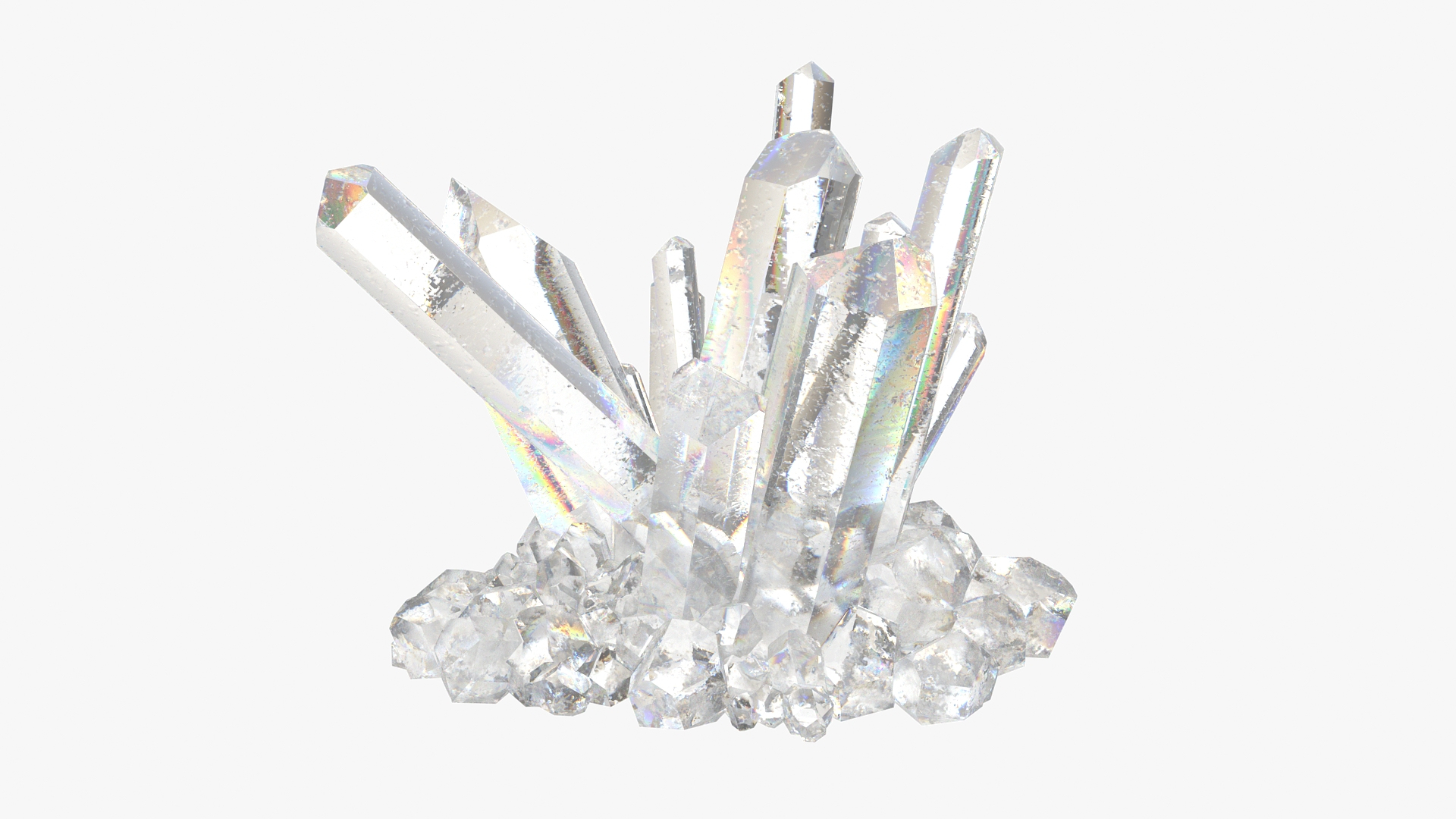 Clear Quartz Crystals 3D - TurboSquid 1452809