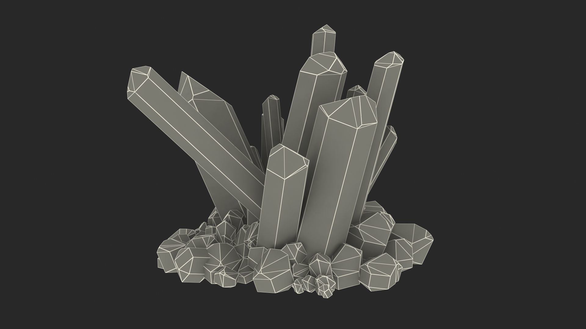 Clear Quartz Crystals 3D - TurboSquid 1452809