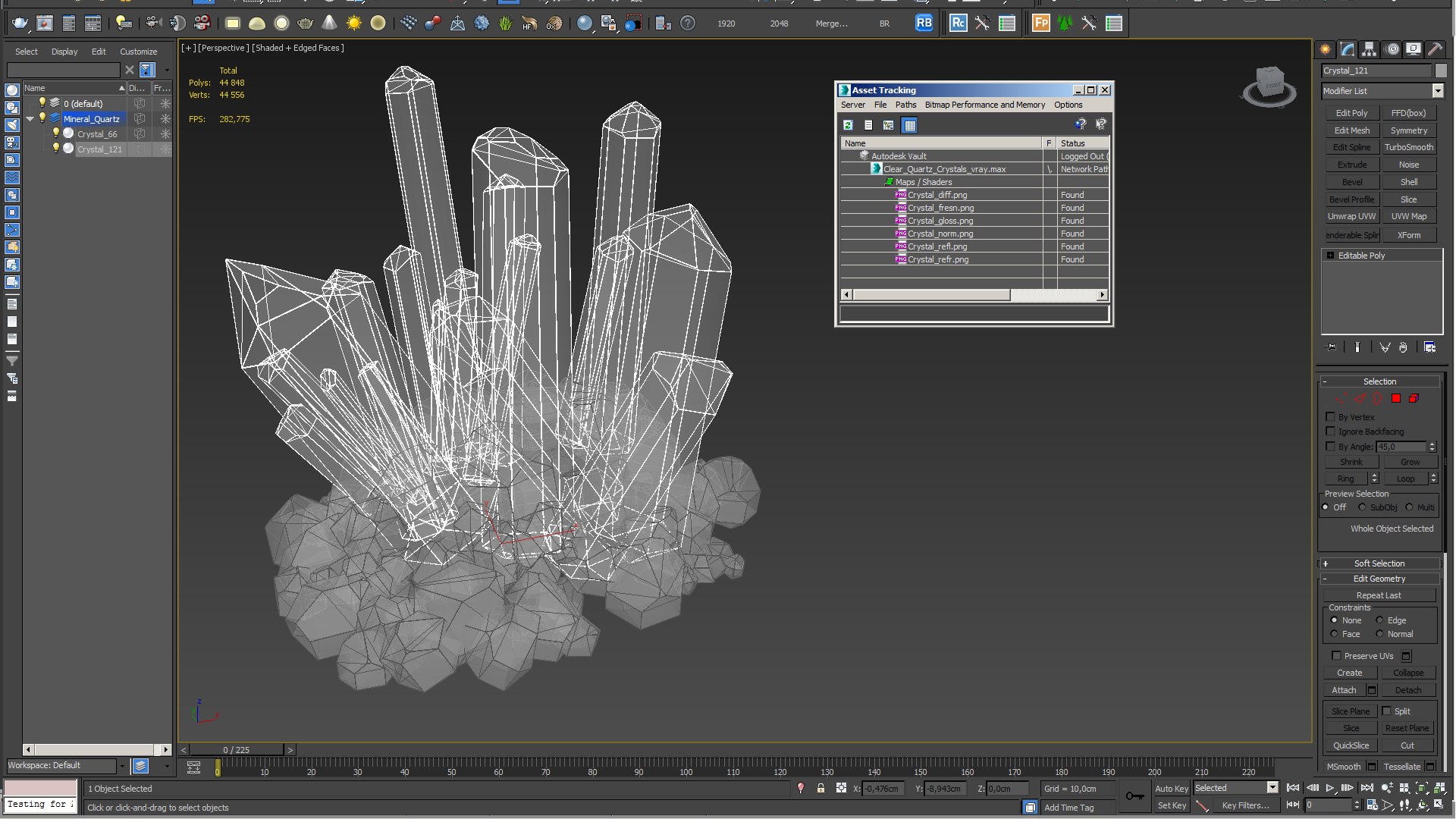 Clear Quartz Crystals 3D - TurboSquid 1452809