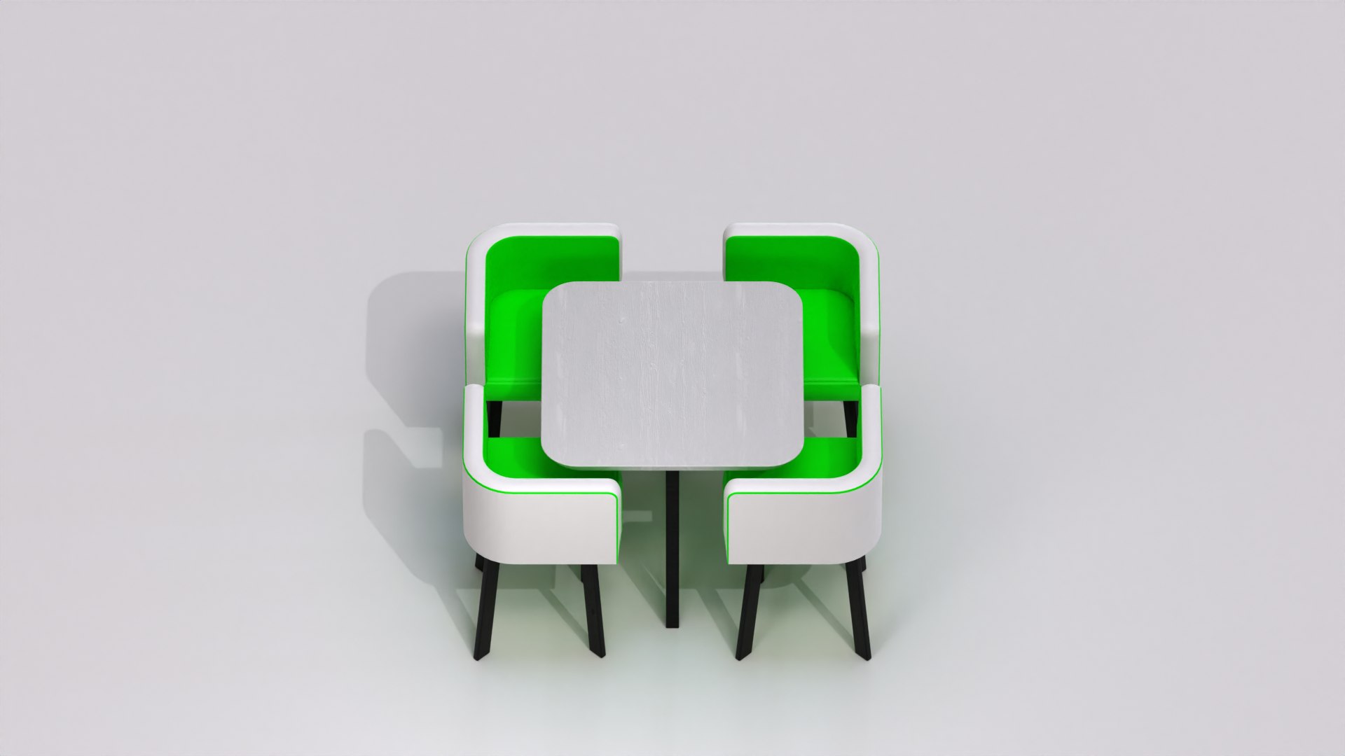 3D Dining Chairs And Square Table - TurboSquid 1966470