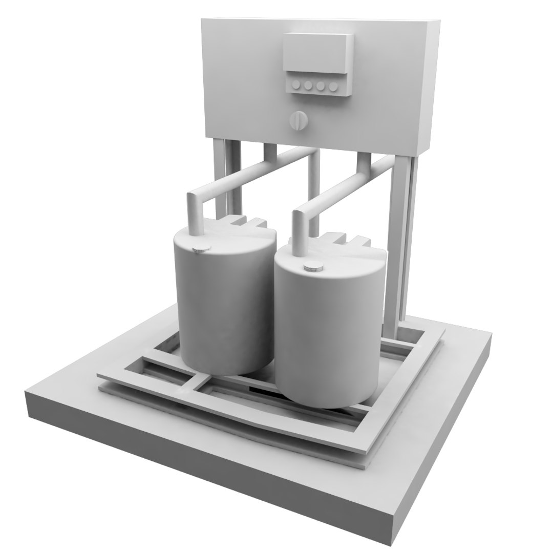 Automatic Chemical Dosing Systems Model - TurboSquid 1270075