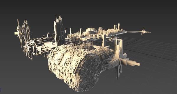 3d obj spaceship space