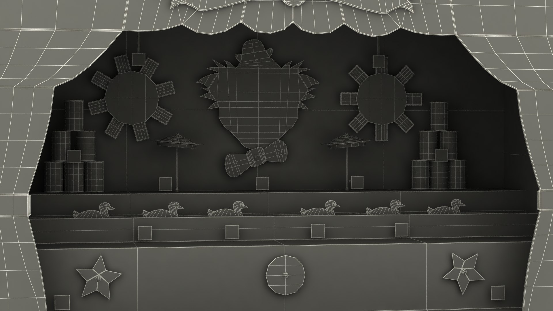 Sideshow 1889 Shooting Gallery 3D - TurboSquid 2348884