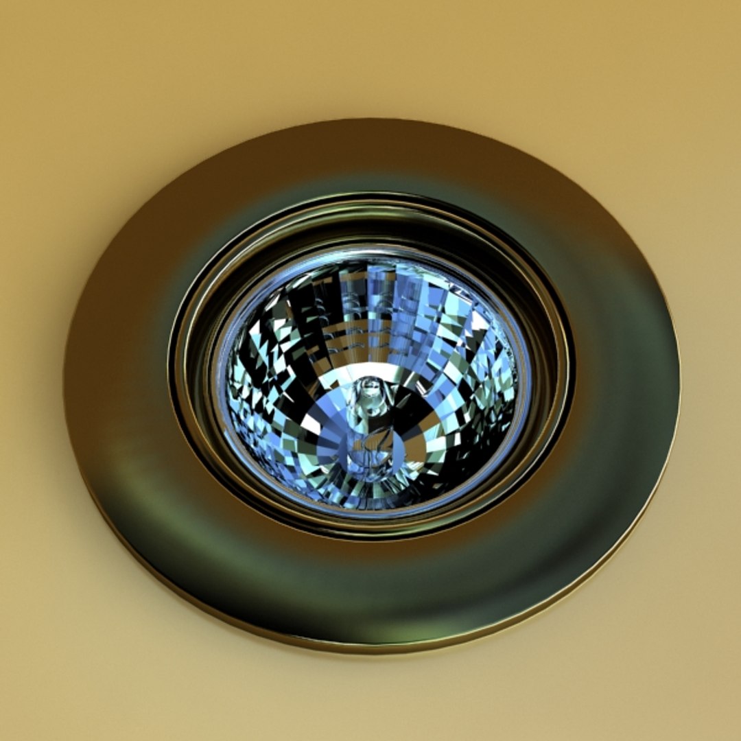 3d halogen lamp 04 model