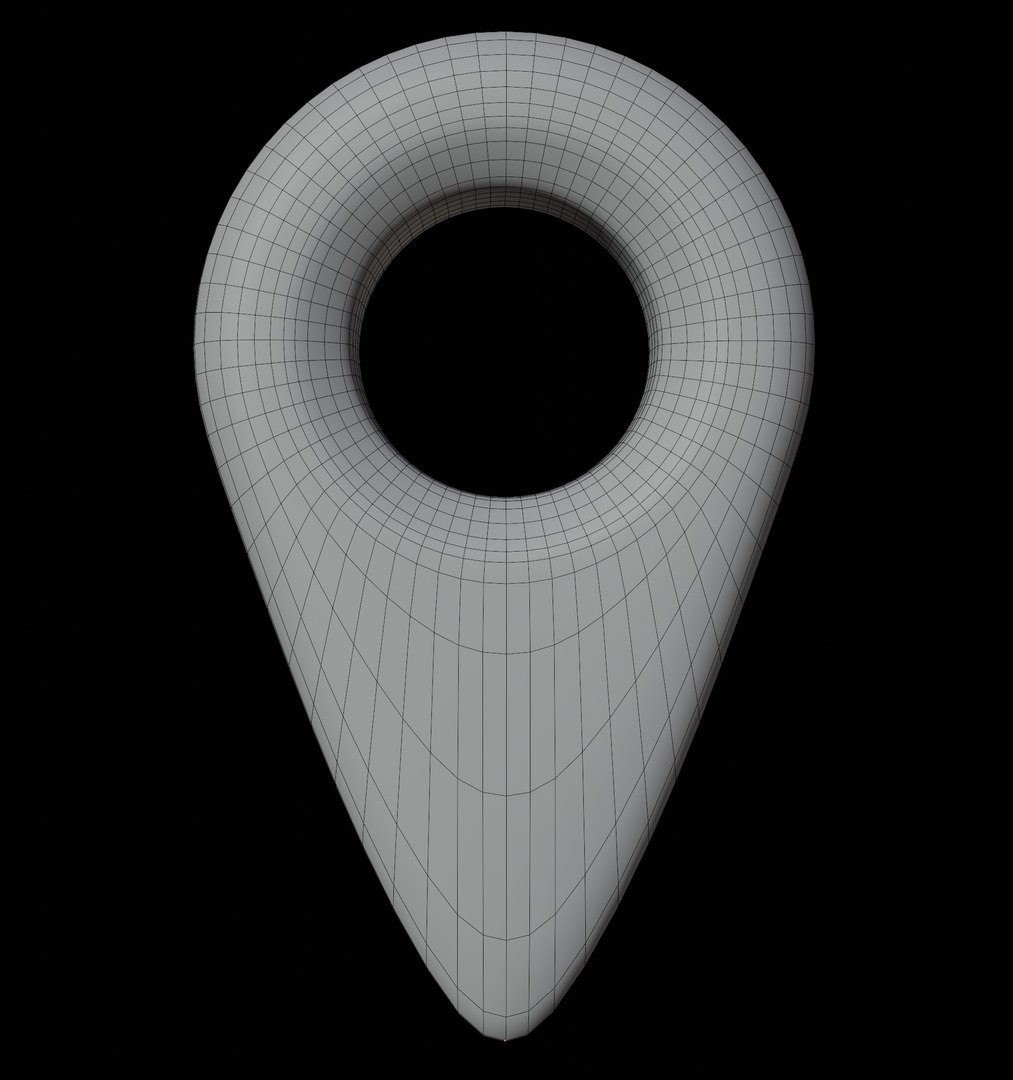 Abstract Red Scratched Plastic Map Marker With A Hole Pointer Model - TurboSquid 2343508