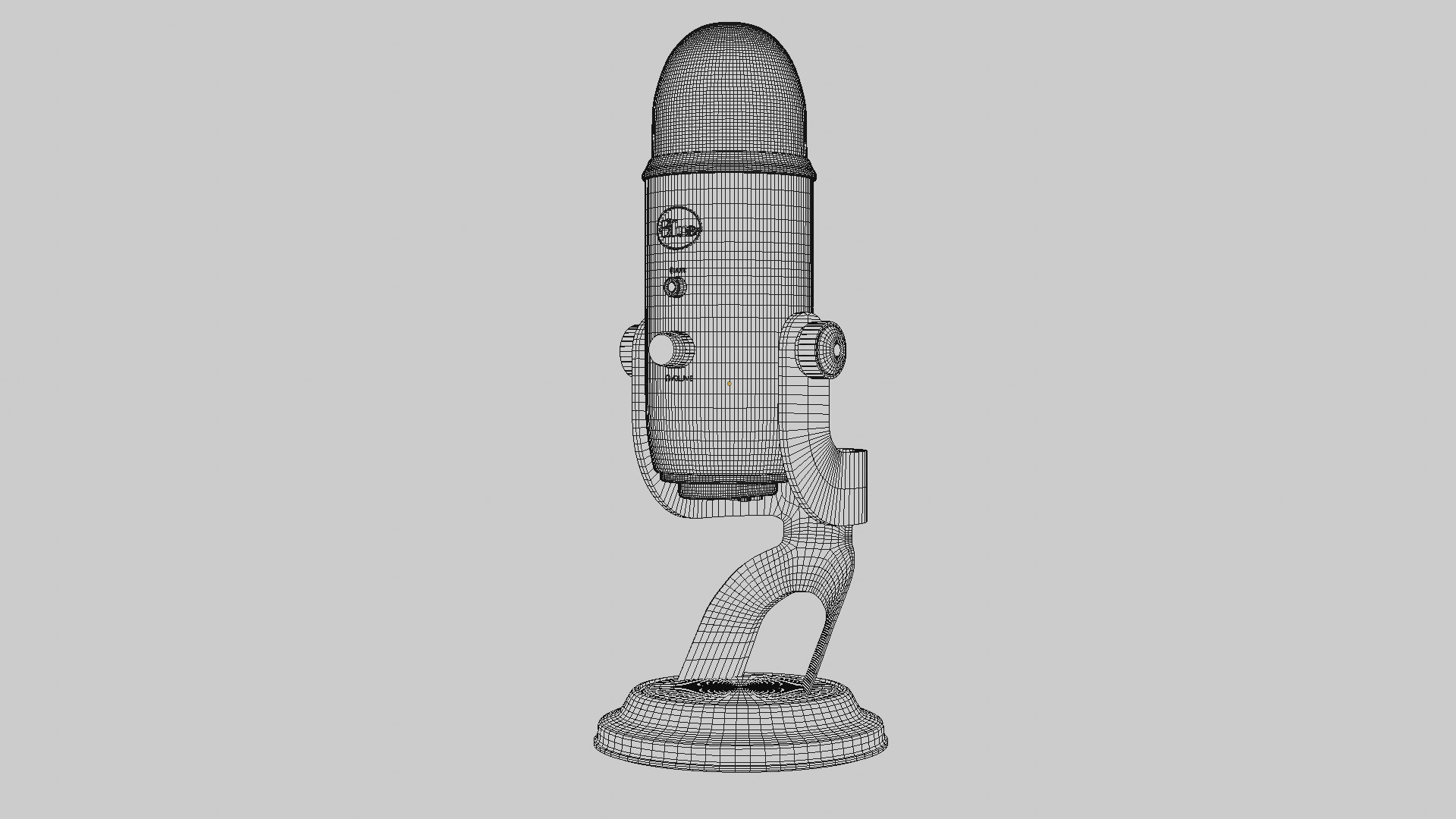 Realistic Blue Yeti Microphone 3D Model - TurboSquid 1528384