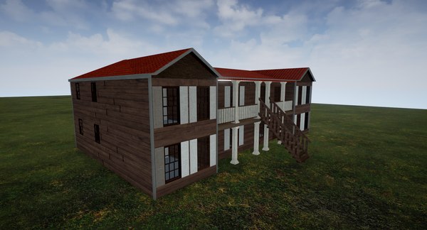3d model old house