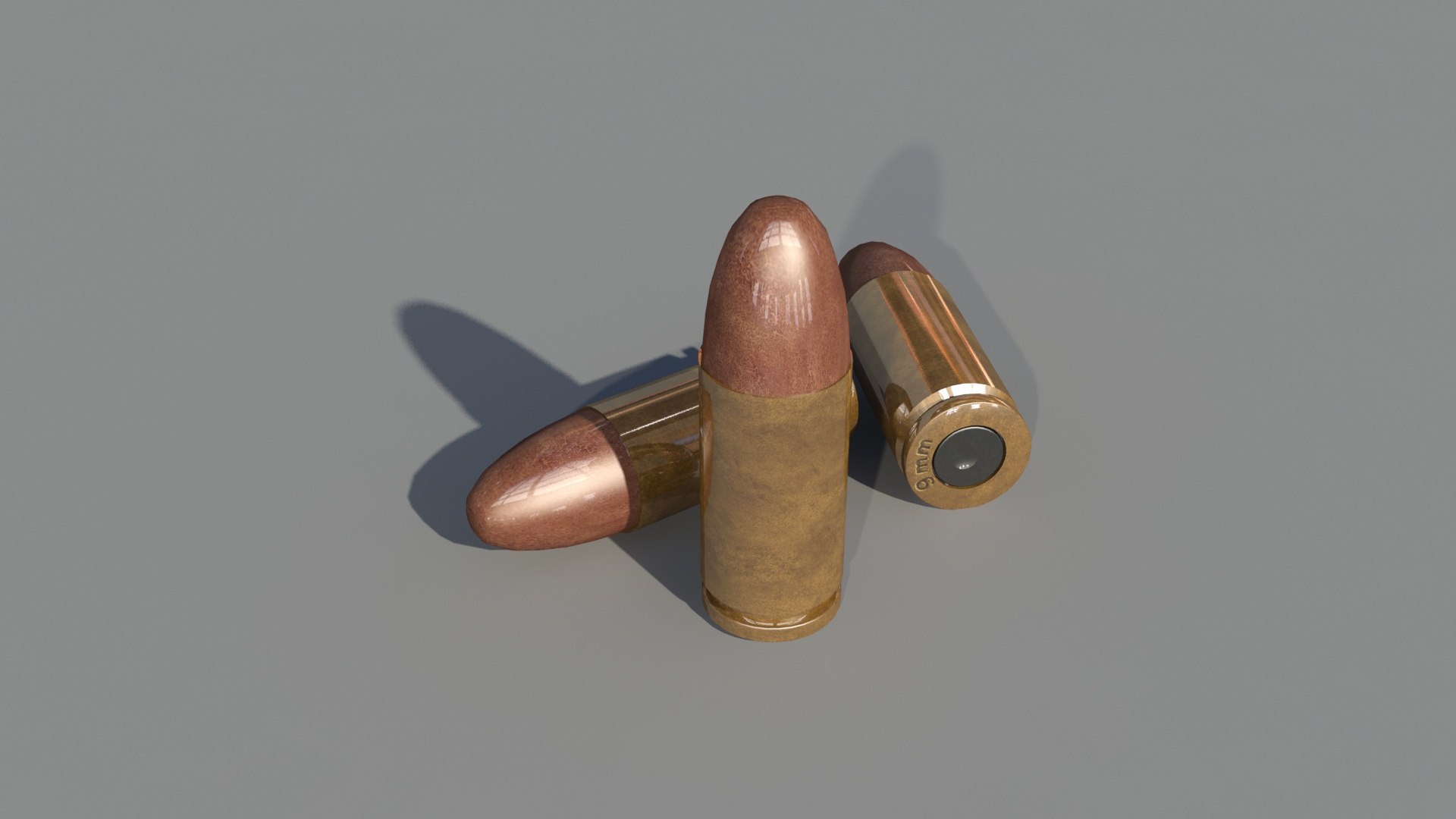 9mm Bullets 3d Model
